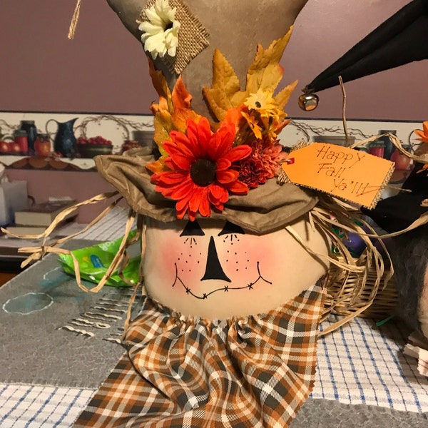 Primitive Scarecrow Pattern Ol' Man Scarecrow Fall Harvest PDF Sewing ...