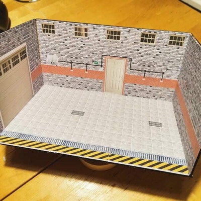 Instant Download Printable Garage Diorama Display 1/24 Scale with ...