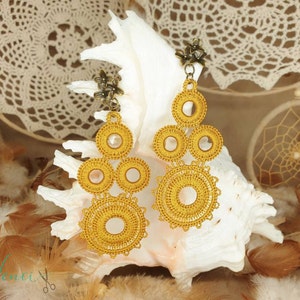 10 FSL Earrings. Machine Embroidery Design. Tatting. Free Standing Lace ...