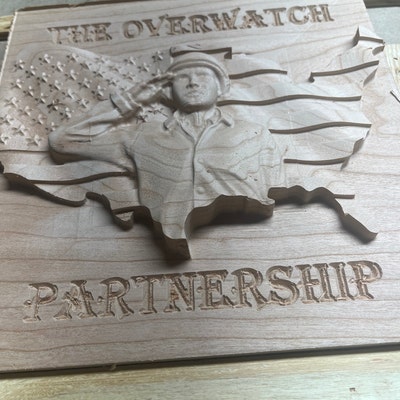 USA Wavy Map and Flag Soldier CNC Files for Wood, 3D STL Model - Etsy