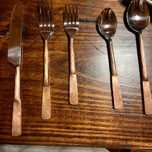 INOX Antique Copper Sundance Hostess Serving 4 Pc. Set | Etsy