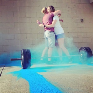 Fitness Gender Reveal Gym Gender Reveal Lifting Gender Reveal Simple ...