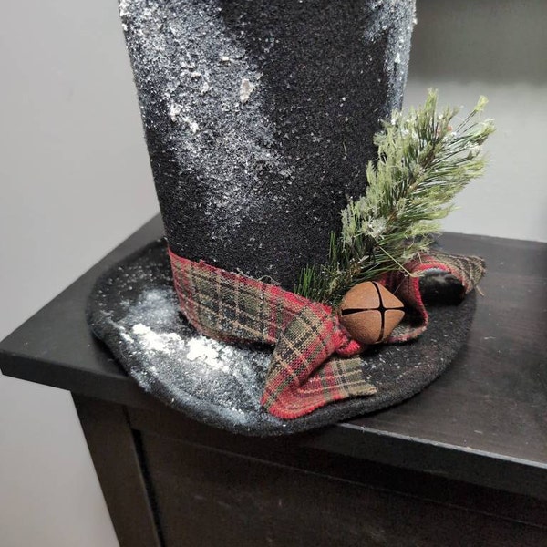 Christmas Tree Topper Snowman Top Hat, Snowmen, Frosty Snow Man, Winter ...