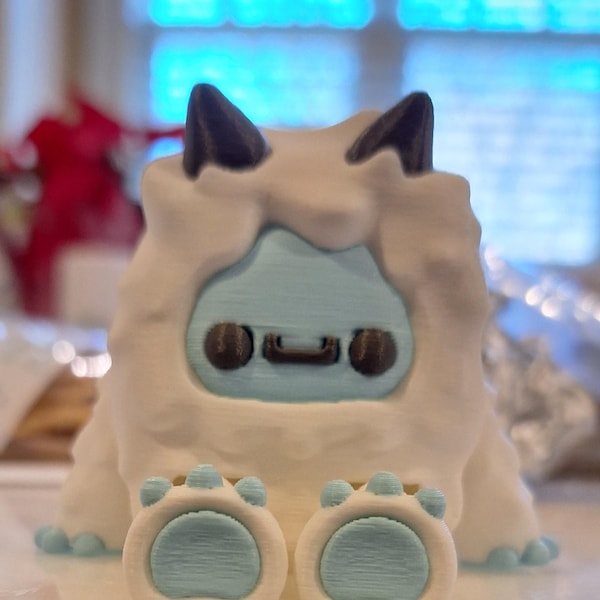 Yeti - Abominable Snowman | 3D Printed Articulating Flexi Fidget - Etsy