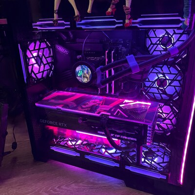 Custom Computer Pc Fan Grill 360mm X 120mm Black Lasercut Acrylic - Etsy