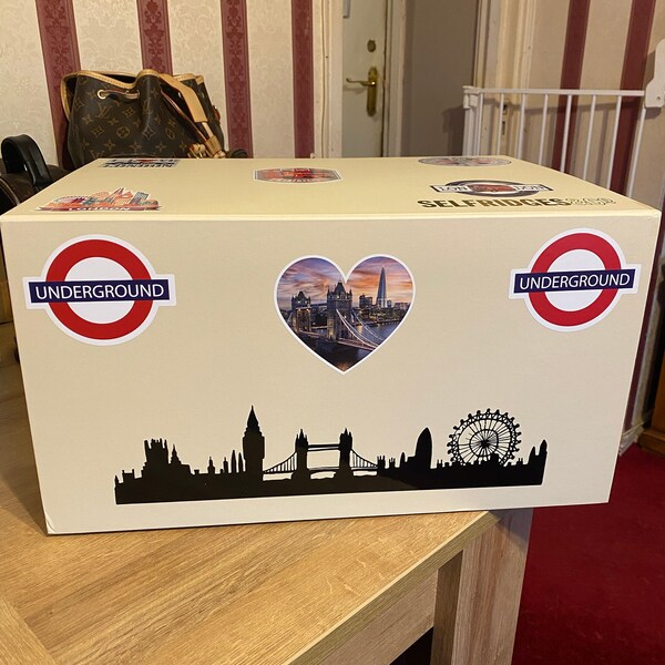 London Skyline Sticker - the Vinyl Creations - London Eye - London ...