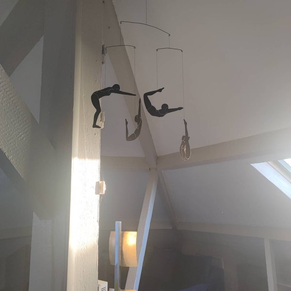 Swimmers Mobile, Paper Origami Mobile, Black & White Mobile, Sea Mobile ...
