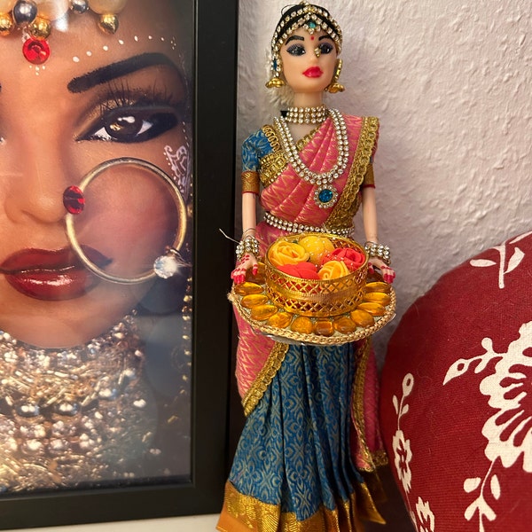 Indian Half Saree Welcome Dolls Set | Welcome Dolls for All Festive ...