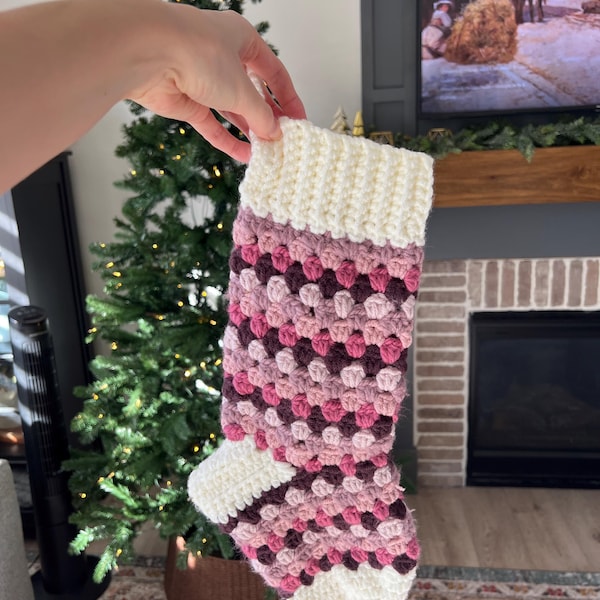 PATTERN Granny Stocking | Granny Ruth Stocking | 2 SIZES, Crochet ...