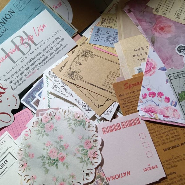 Junk Journal Ephemera Pack | Vintage Collage | Scrapbooking | Journal ...