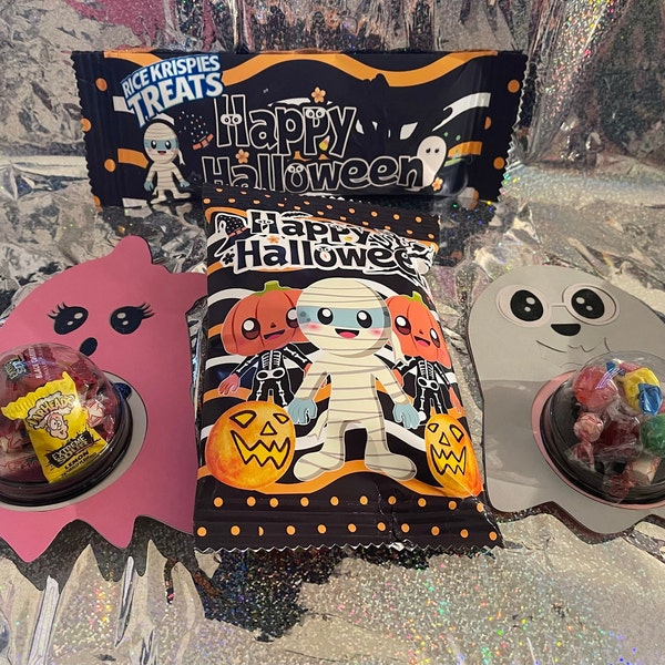 Halloween Candy Dome SVG Bundle, Ghost Candy Dome Svg, Candy Ornaments ...