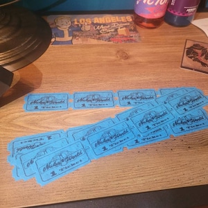 Un-official Handmade Fallout 4 Nuka World Arcade Tickets - Etsy