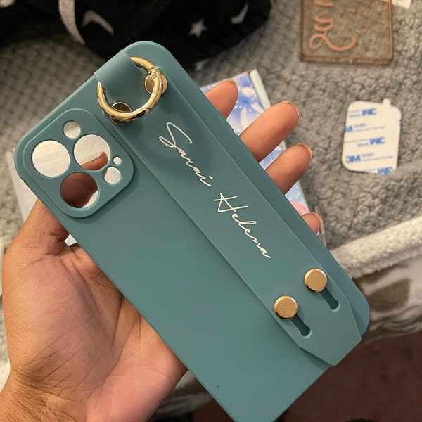 Custom Name Phone Case,personalized Wrist Band Belt Soft Phone Case ...