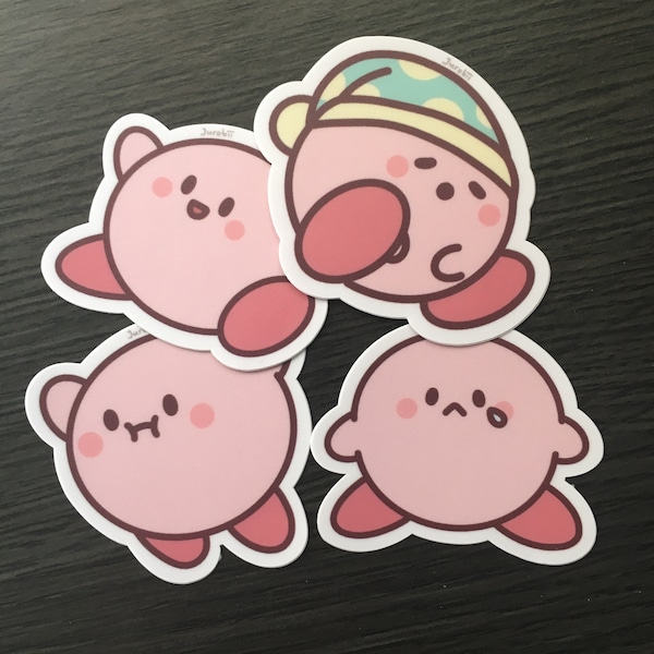 Kirby Vinyl Stickers - Etsy