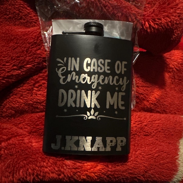 Funny Adult Humor Laser Engraved Stainless Steel 8oz Flask, Sarcastic ...