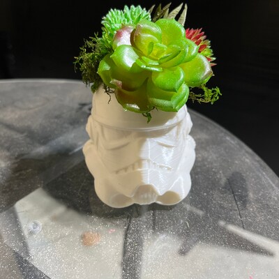 Storm Trooper Stormtrooper Star Wars Inspired Flower Succulent Pot ...