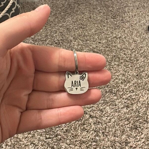 Personalized Cat Tag, Custom Cat Tag, Boho Cat Tag,star Cat Tag, Cat ...