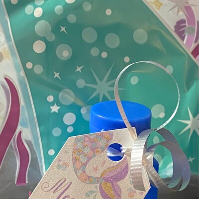 Mermaid Bubbles Tags, Tail, Favor, Gift Labels, Bubble Bottle Label ...