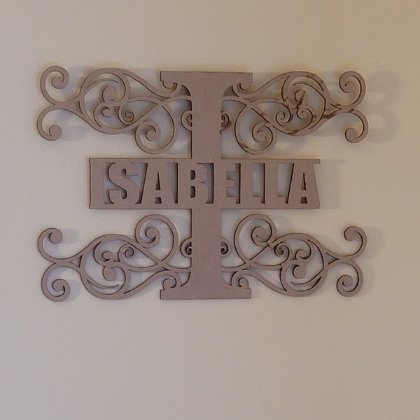 Monogram Scroll Full Alphabet SVG File - Etsy