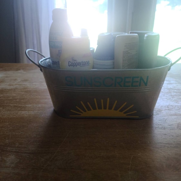SUNSCREEN Storage Bucket - Etsy