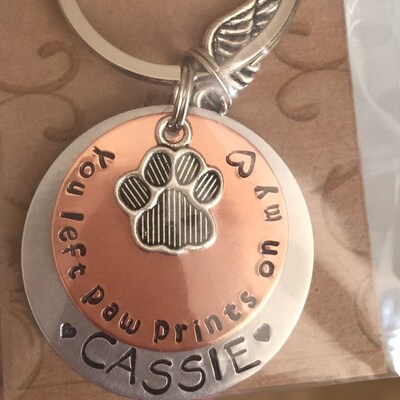 Pet Memorial Keychain,personalized Memorial Keychain,pet Remembrance ...