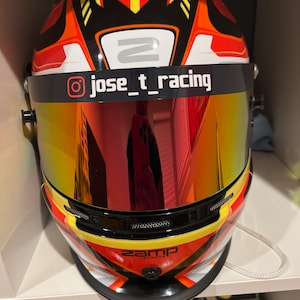 2 Helmet Visor Stickers for Motorcycle Helmets, Sun Visor Strip, Custom ...