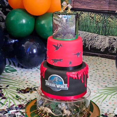 T-rex Juvenile Dinosaur Party Animal Cake Topper Keepsake - Etsy UK