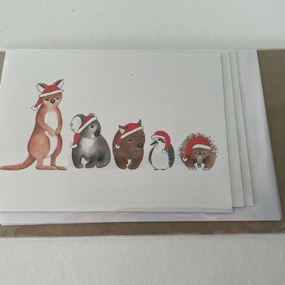 Set of 10 Australian Animal Prints Watercolour Australian Animals ...