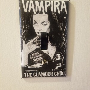 Vampira Lightswitch Cover Horror Decor Switchplate Light - Etsy