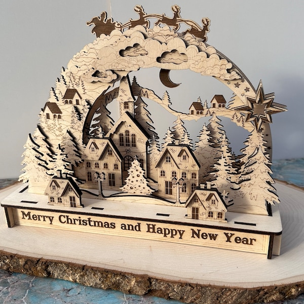 Christmas Arch - Laser Cutting File With Assembly Instruction in Vector ...