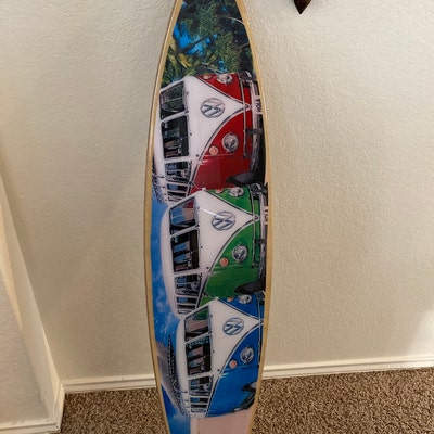 Surfboard Epoxy Resin Wood Bar Beach Wall Decor Furniture Man - Etsy