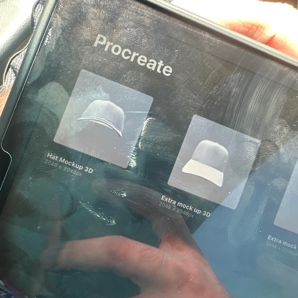 3D Hat Mockup for Procreate & Blender– Customizable Baseball Cap Mock ...
