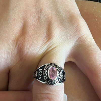 Customized Sterling Silver Womens High School Class Ring - Etsy
