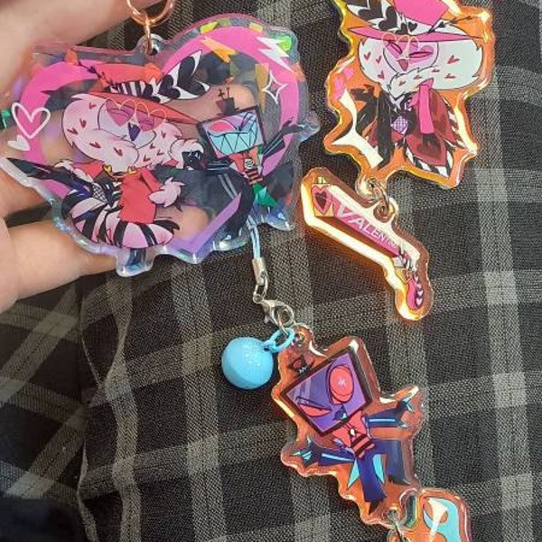 Holographic Voxval Acrylic Charms - Etsy