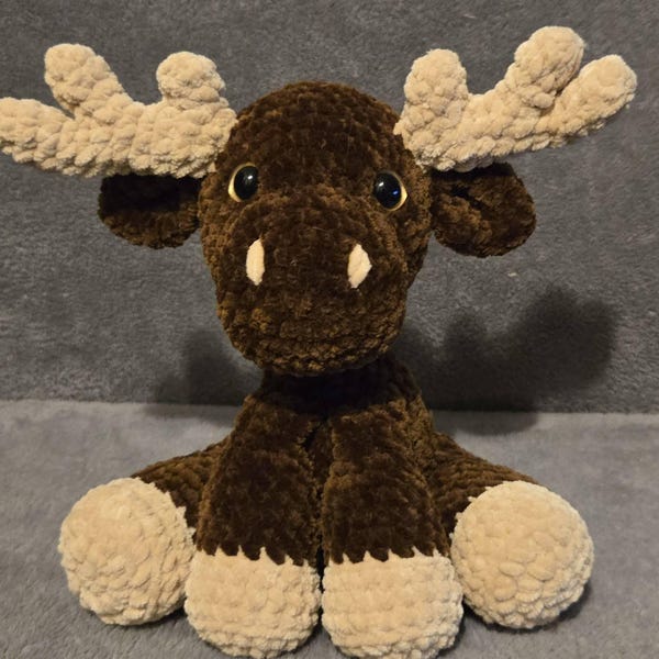 Crochet Moose Amigurumi Pattern | Moose Crochet Pattern | Woodland ...