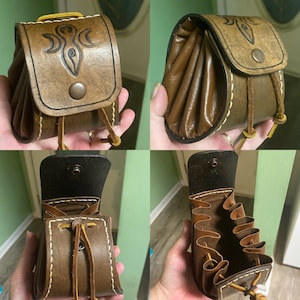 PDF Leather Drawstring Pouch Pattern / Dice Pouch Pattern / Video ...