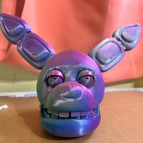 Spring Bonnie Movie Version Furry Custom Full Head 3D Model STL - Etsy