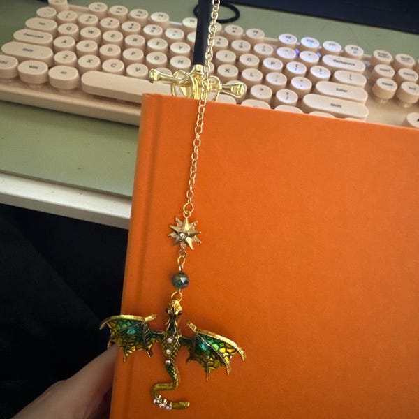 Dragon Sword Metal Bookmark Gifts for Readers Book Lover, Fantasy ...