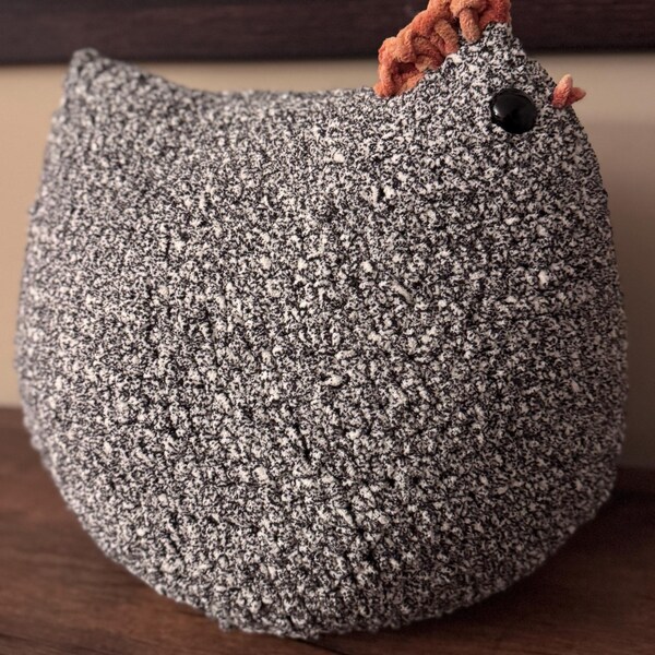 Giant Chubby Chicken Crochet PDF Pattern No Sew Beginner Friendly ...