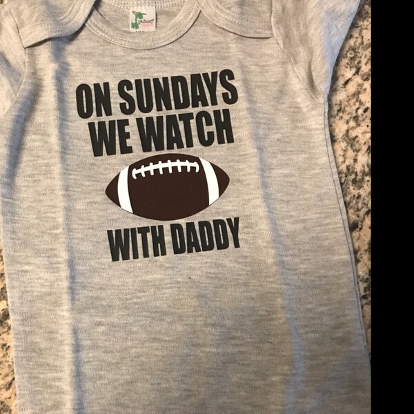 Football With Daddy Bodysuit, Sunday Football, Football Onesie®, Sports ...