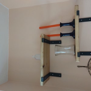 Rustic Solid Wood Radiator Shelf With Raw Steel Brackets - Etsy