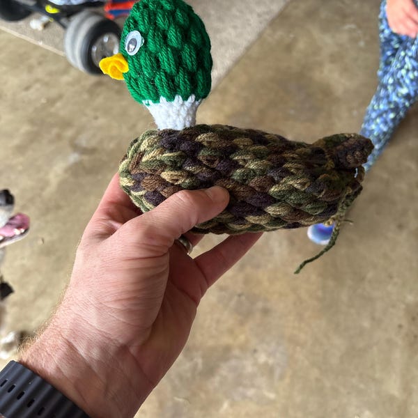Novelty Pooping Duck Goose Candy Dispenser Crochet - Candy Not Included ...