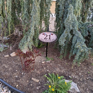 Address Sign Plain White With Stake - Etsy