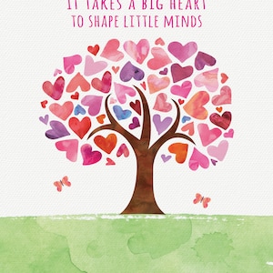 CUSTOM Teacher Tree Printable Personalized Teacher Appreciation/class ...