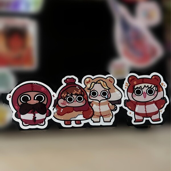 Dungeon Meshi Inspired Frog Fits Stickers [ft. Laios, Marcille ...