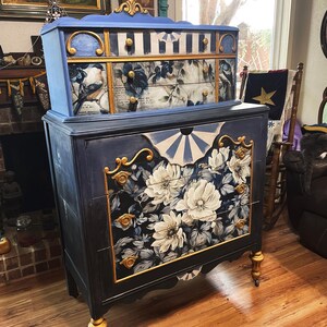 New Large Decoupage Paper for Furniture BAROQUE PEONIES & ROSES Designs ...