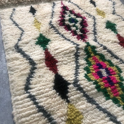 Custom Morocco Rug With Dots, Berber Moroccan Rug, Handmade Wool Rug ...