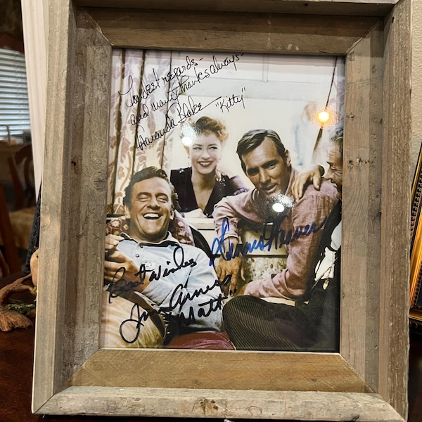 Gunsmoke Cast Signed Photo 8X10 Rp Autographed Picture Jim James Arness ...