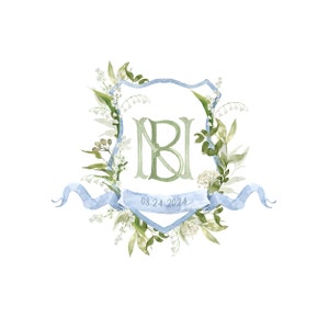 Custom Wedding Crest Custom Crest Wedding Crest Wedding Logo ...