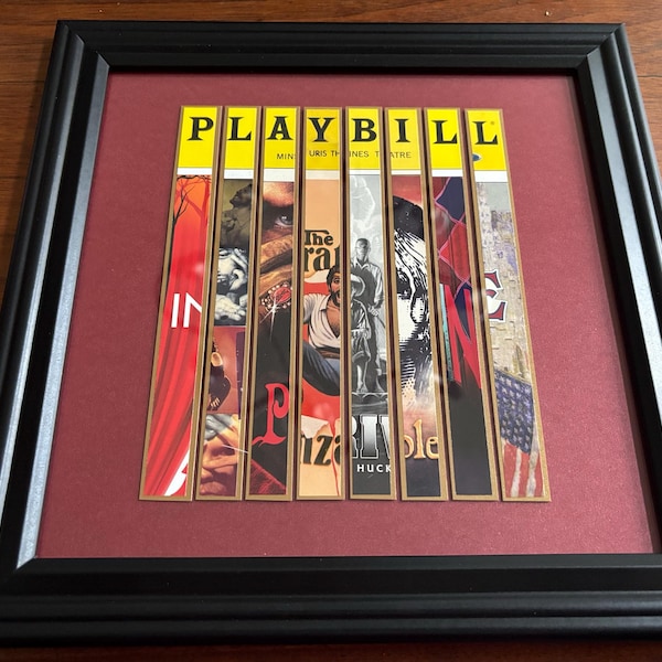 Custom Broadway Playbill Framed Art Collage - Personalize It! - Etsy